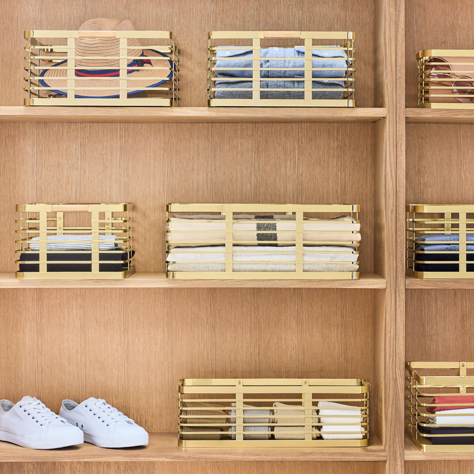 mDesign Metal Rustic Food Storage Bin Basket - 2 Pack - Wayfair Canada