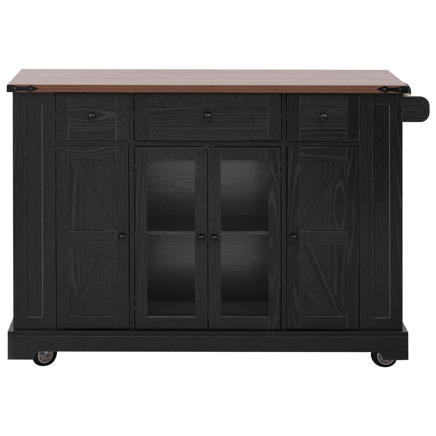 Ophelia & Co. 36" Kitchen Island With Storage And Power Outlet | Wayfair