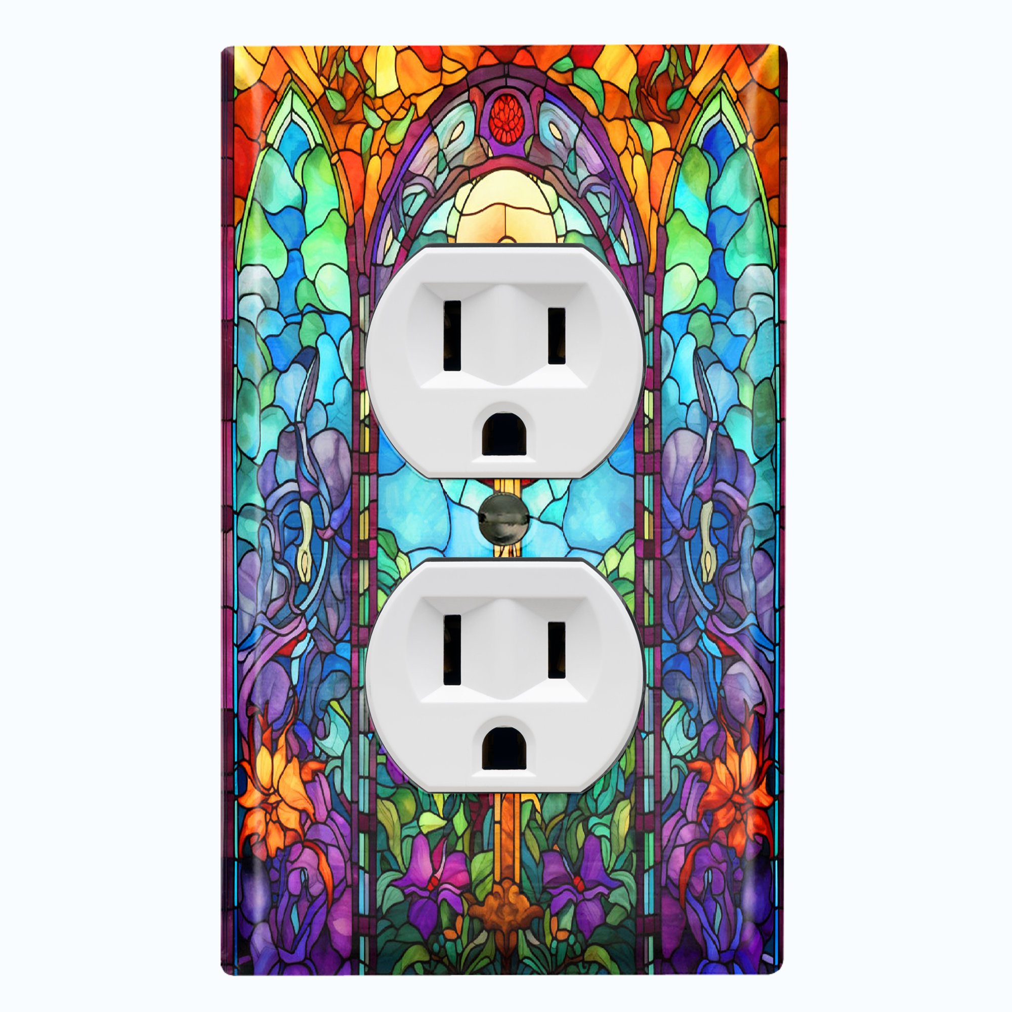 WorldAcc Metal Light Switch Plate Outlet Cover (Religious Cross ...
