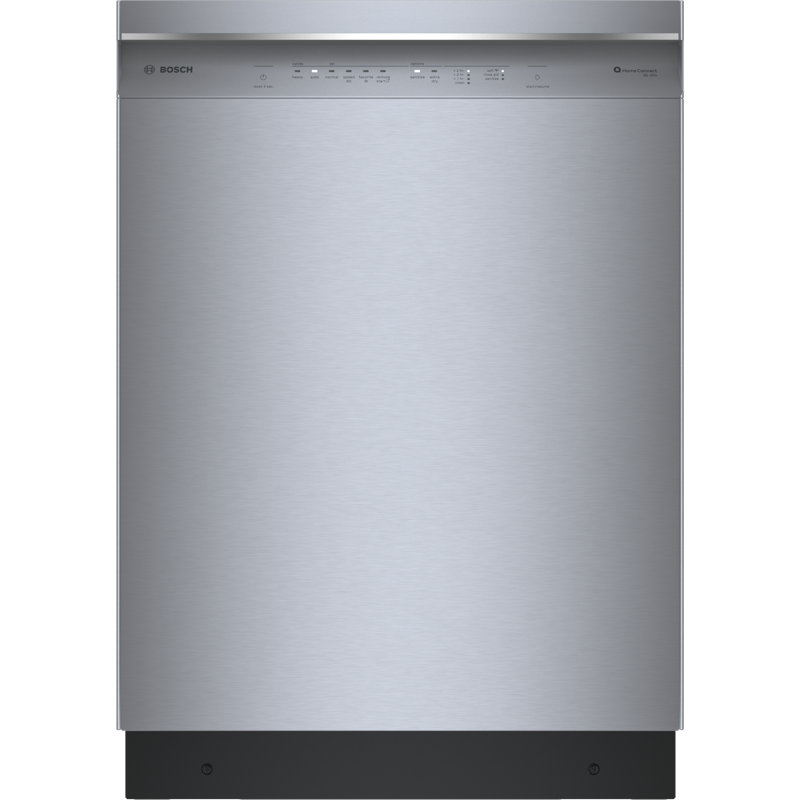 Bosch 300 Series 24" Stainless Steel Front Control Built-In Dishwasher ...