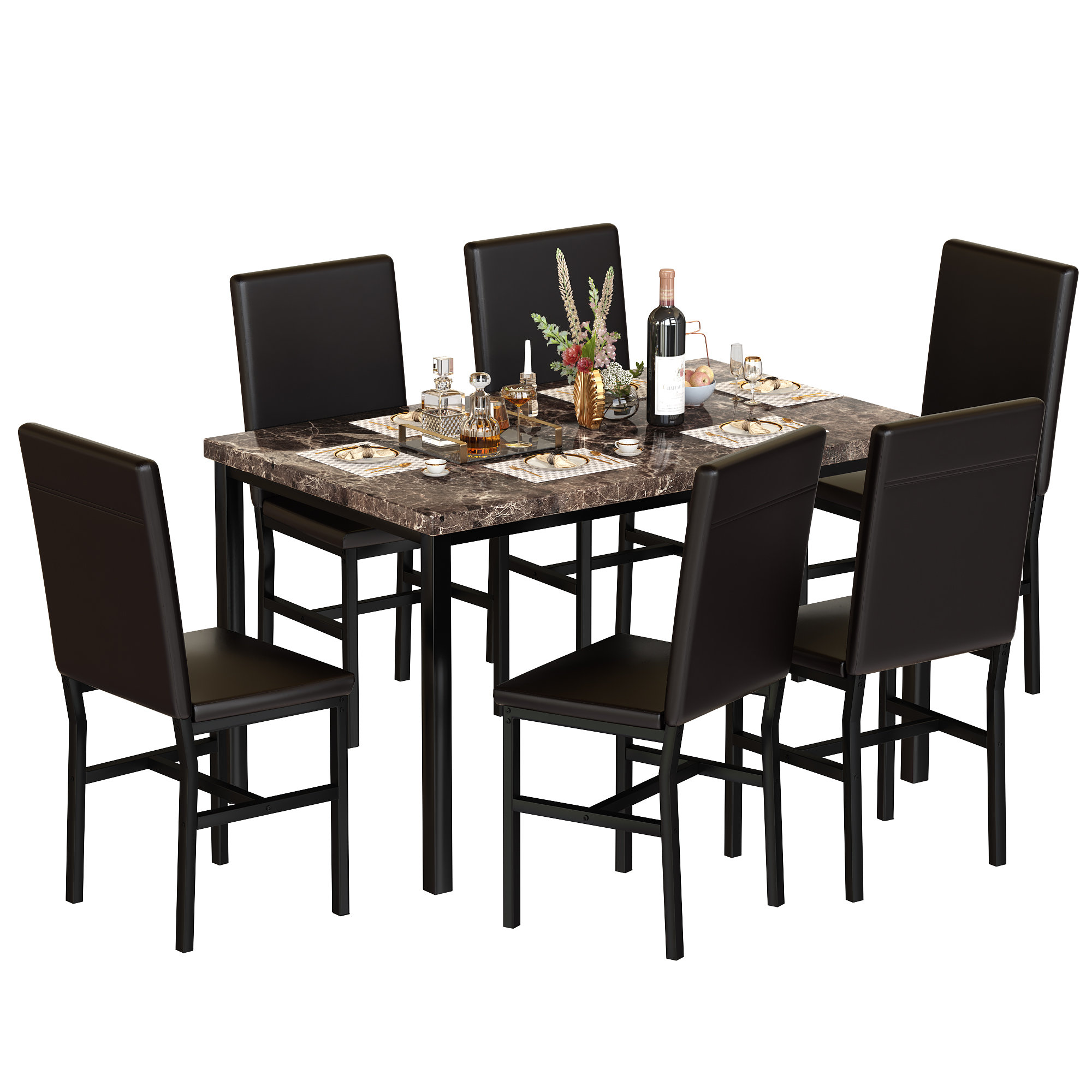 Ebern Designs Danell Dining Set & Reviews | Wayfair