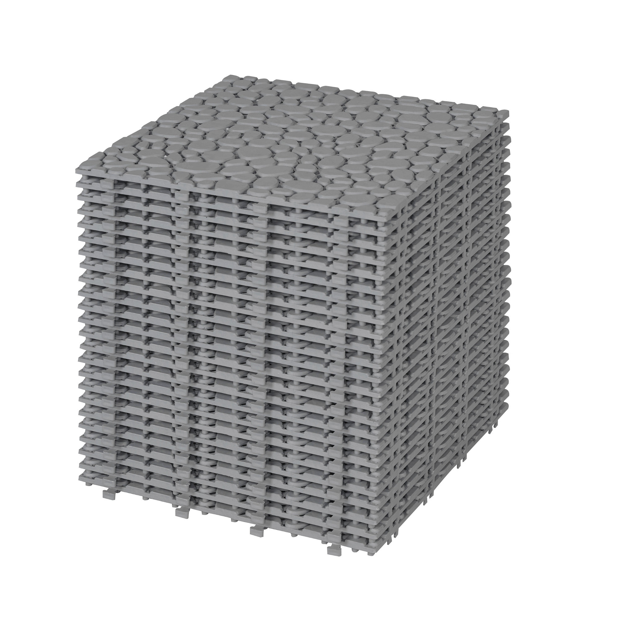 DAPPER DOODLES INC 12 X 12 Inch Interlocking Deck Tiles Plastic ...