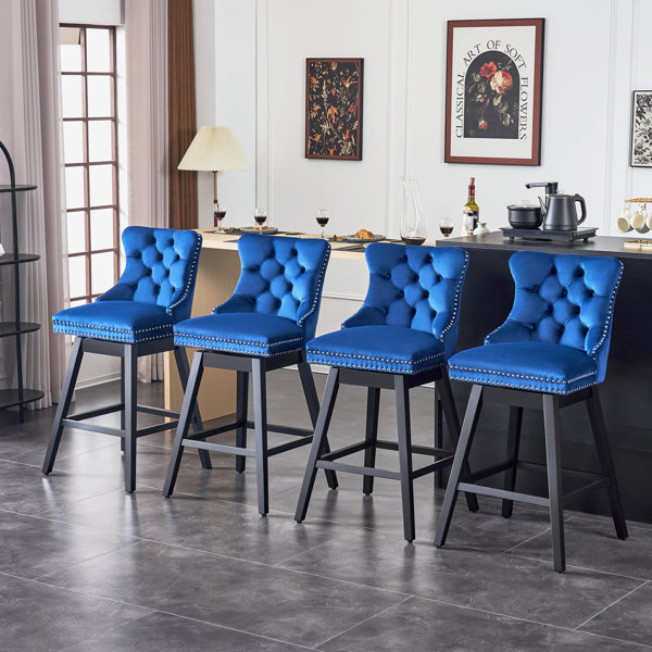 McCoyHall Swivel Stool Set of 4 & Reviews | Wayfair