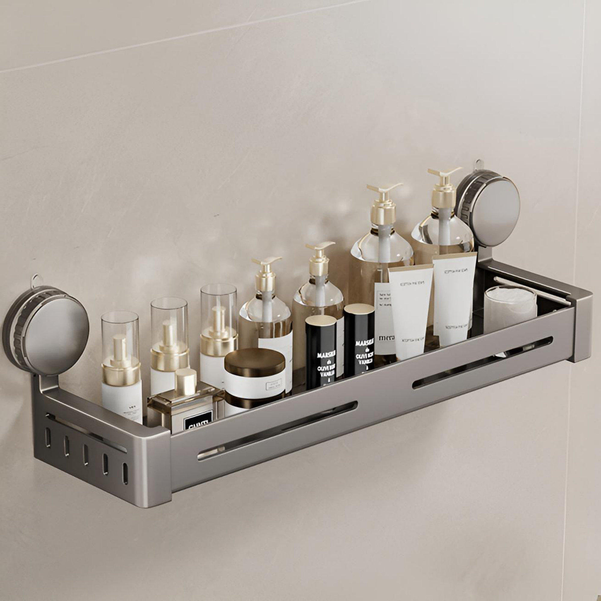 Rebrilliant Bathroom Storage Rack, Non Perforated Wall Mounted Toilet ...