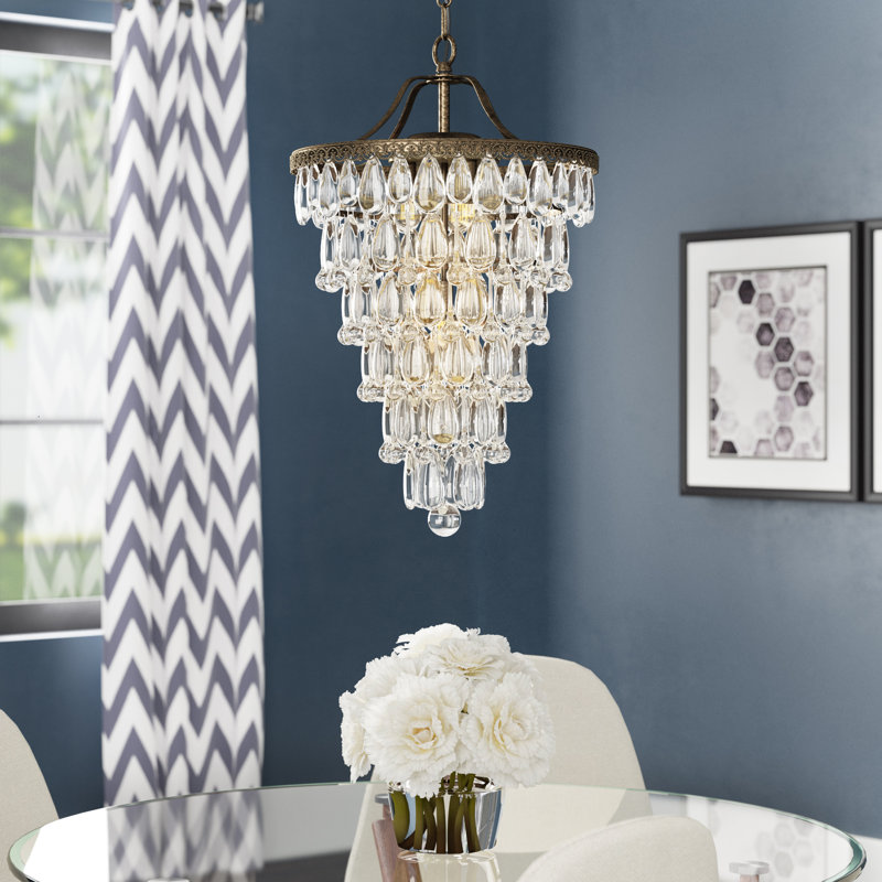 Willa Arlo™ Interiors Blaise 4 - Light Unique Tiered Chandelier with ...