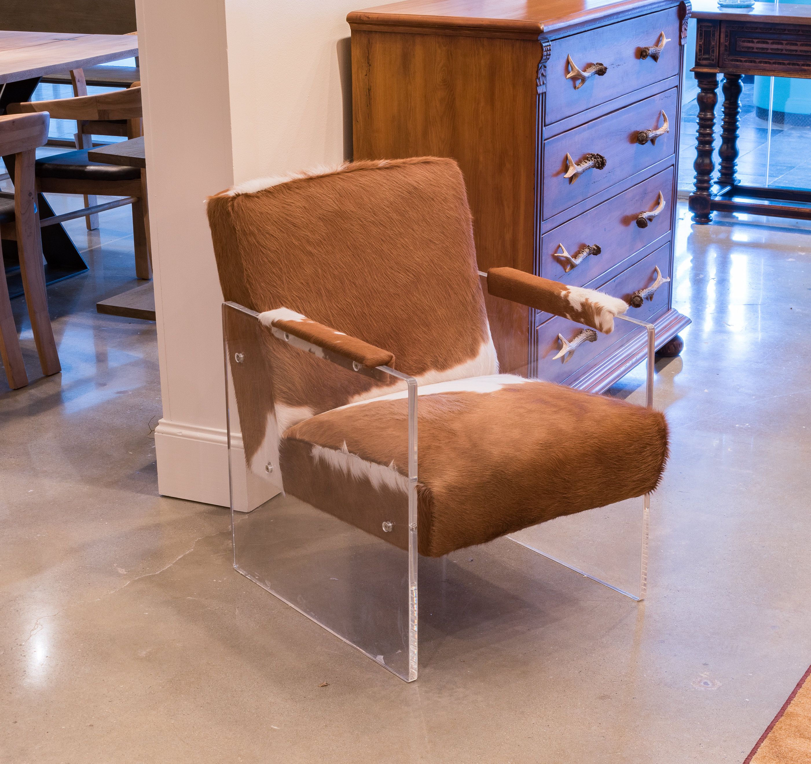 Everly Quinn Vernie 24" Wide Top Grain Leather Armchair | Wayfair