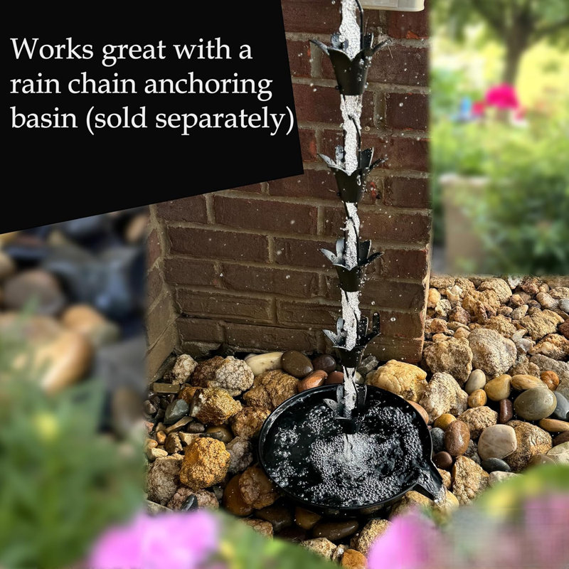 Arlmont & Co. 8.5 ft Lily Cups Rainwater Catcher | Wayfair