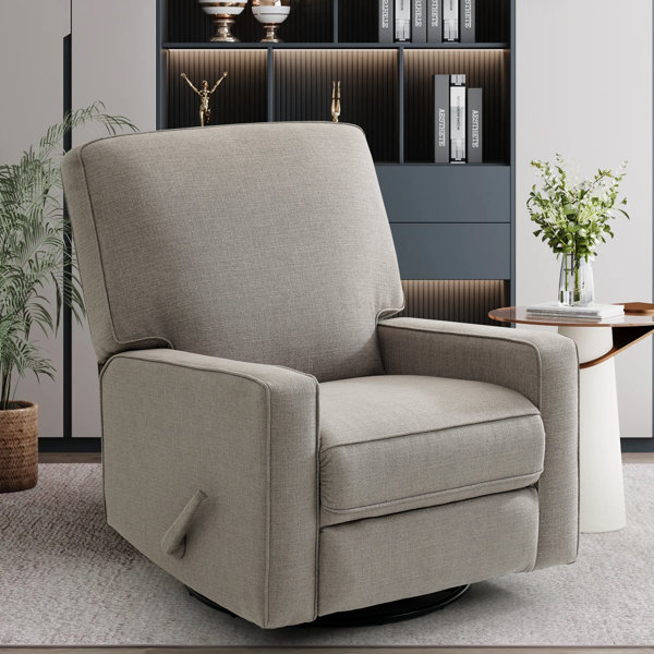 Latitude Run® Farnon Upholstered Rocking and Swivel Recliner & Reviews ...