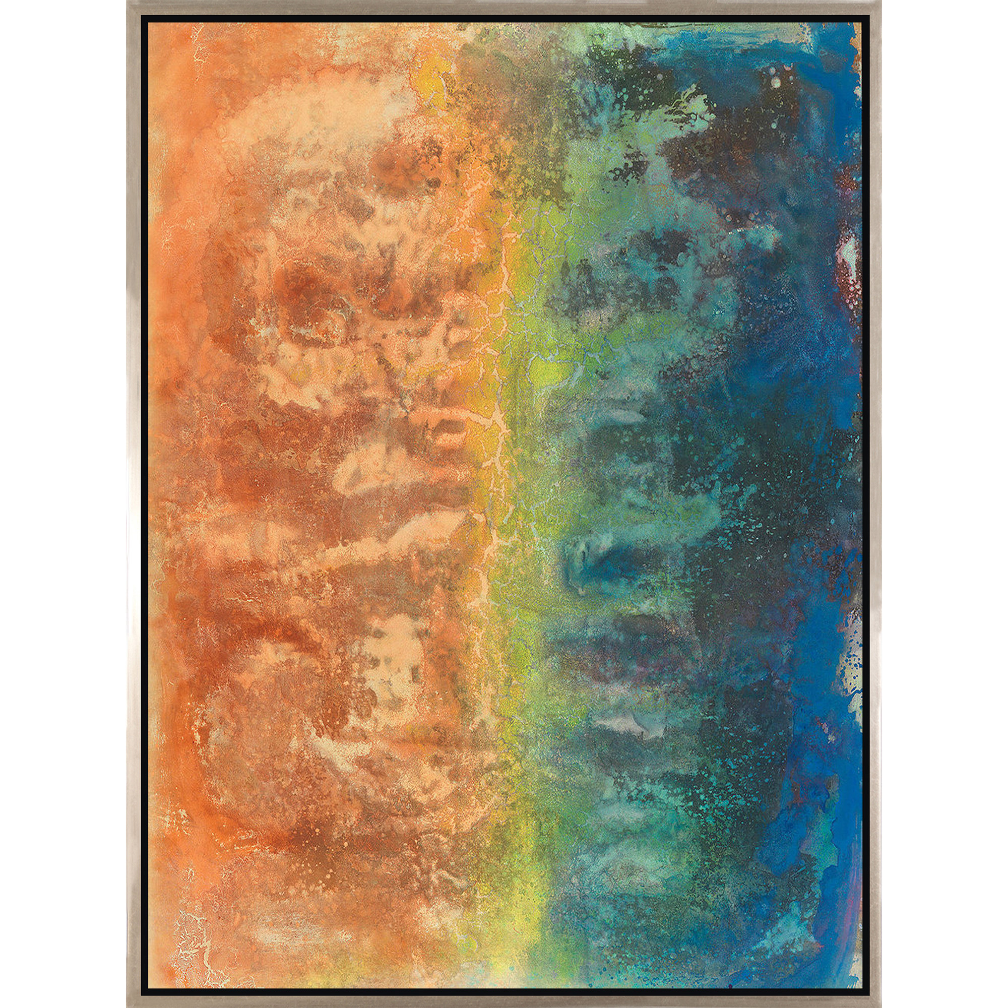 CHC Art, Inc. Divided - Floater Frame Painting on Canvas | Wayfair