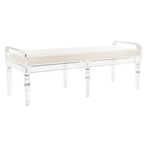 Chelsea House Renee Acrylic Long Bench | Perigold