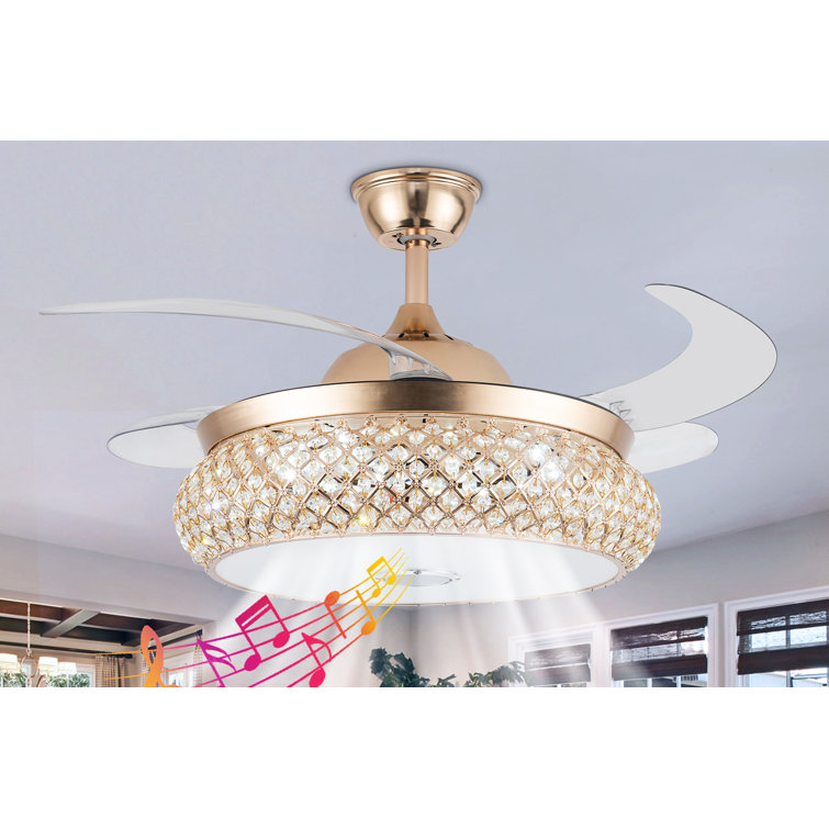 House of Hampton® Kedan 42'' Ceiling Fan with LED Lights | Wayfair