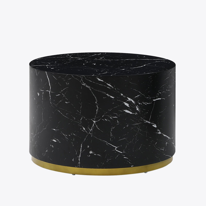 Mercer41 Round Cocktail Table with Manufactured Wood Table Top | Wayfair