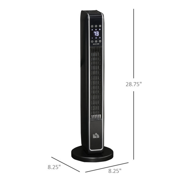 HomCom Ceramic 1,500 Watt Electric Fan Tower Heater & Reviews | Wayfair