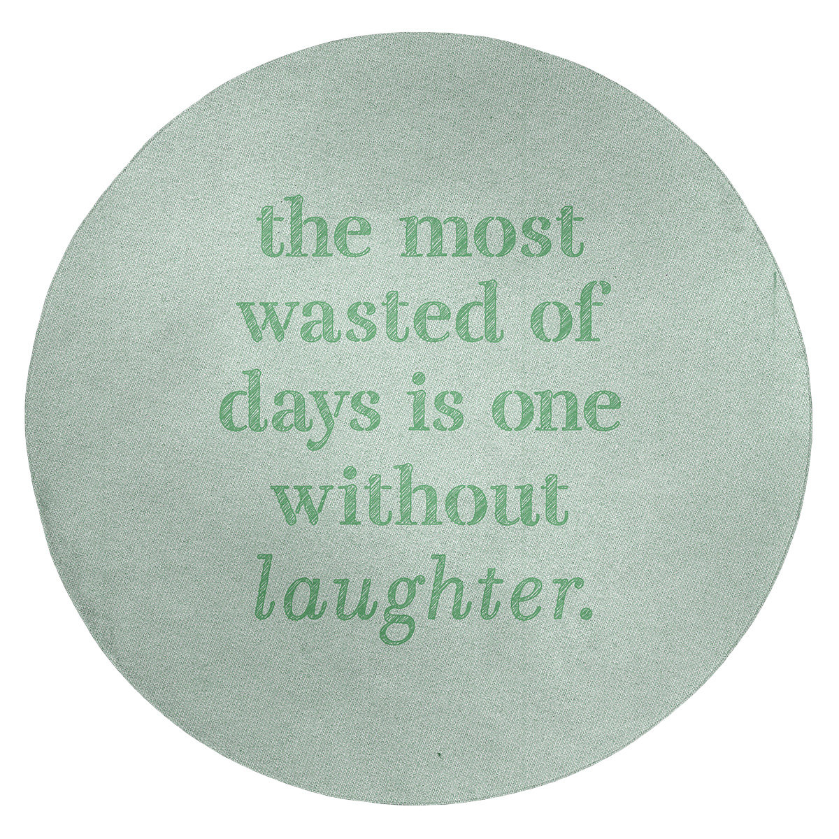 East Urban Home Quotes Handwritten Laughter Inspirational Quote Poly ...