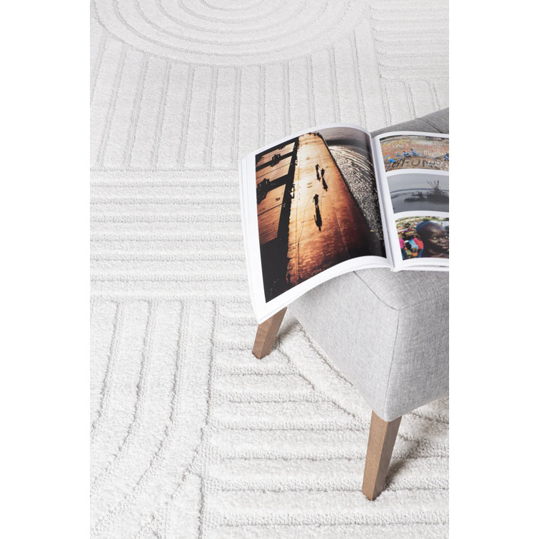 Ivy Bronx Jenell White Area Rug - Wayfair Canada
