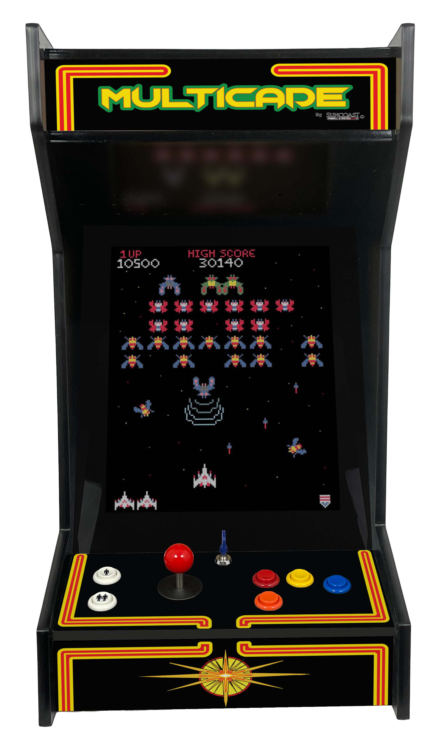 Suncoast Arcade Tabletop Arcade Machine with 19" Monitor and 516 Retro ...