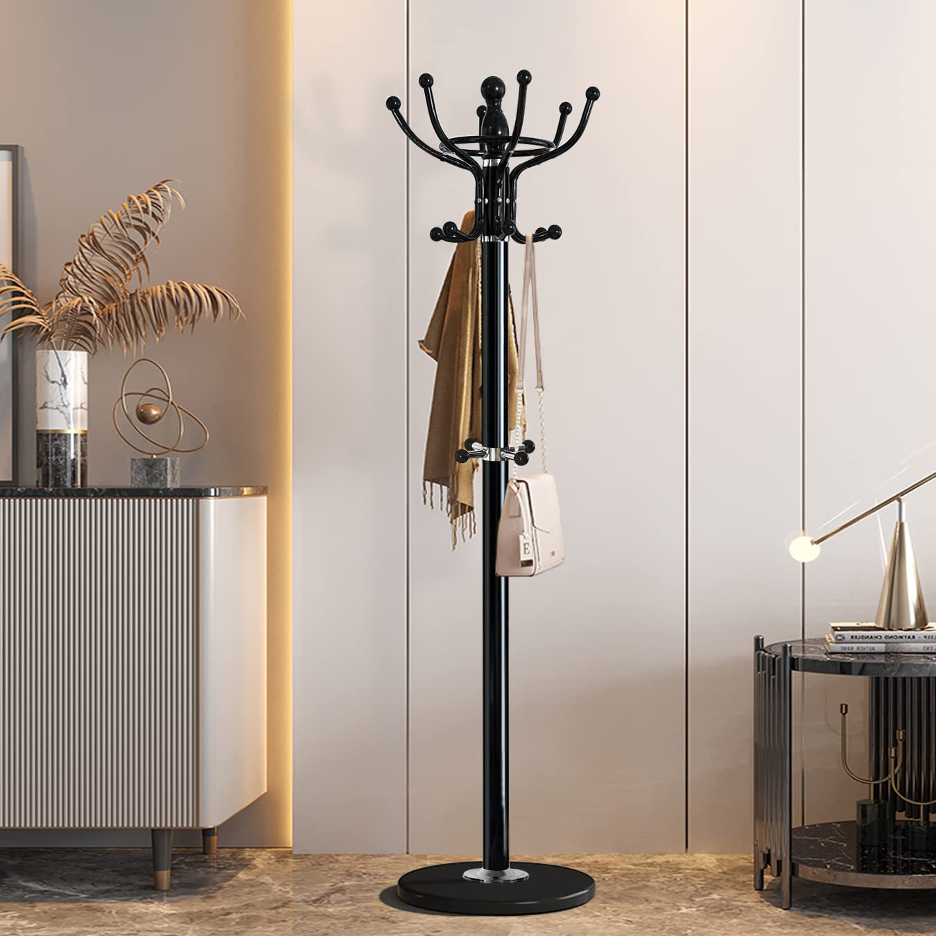 SHIRLEY'S OFFICE FURNITURE, LLC Steel Freestanding 16 - Hook Coat Rack ...