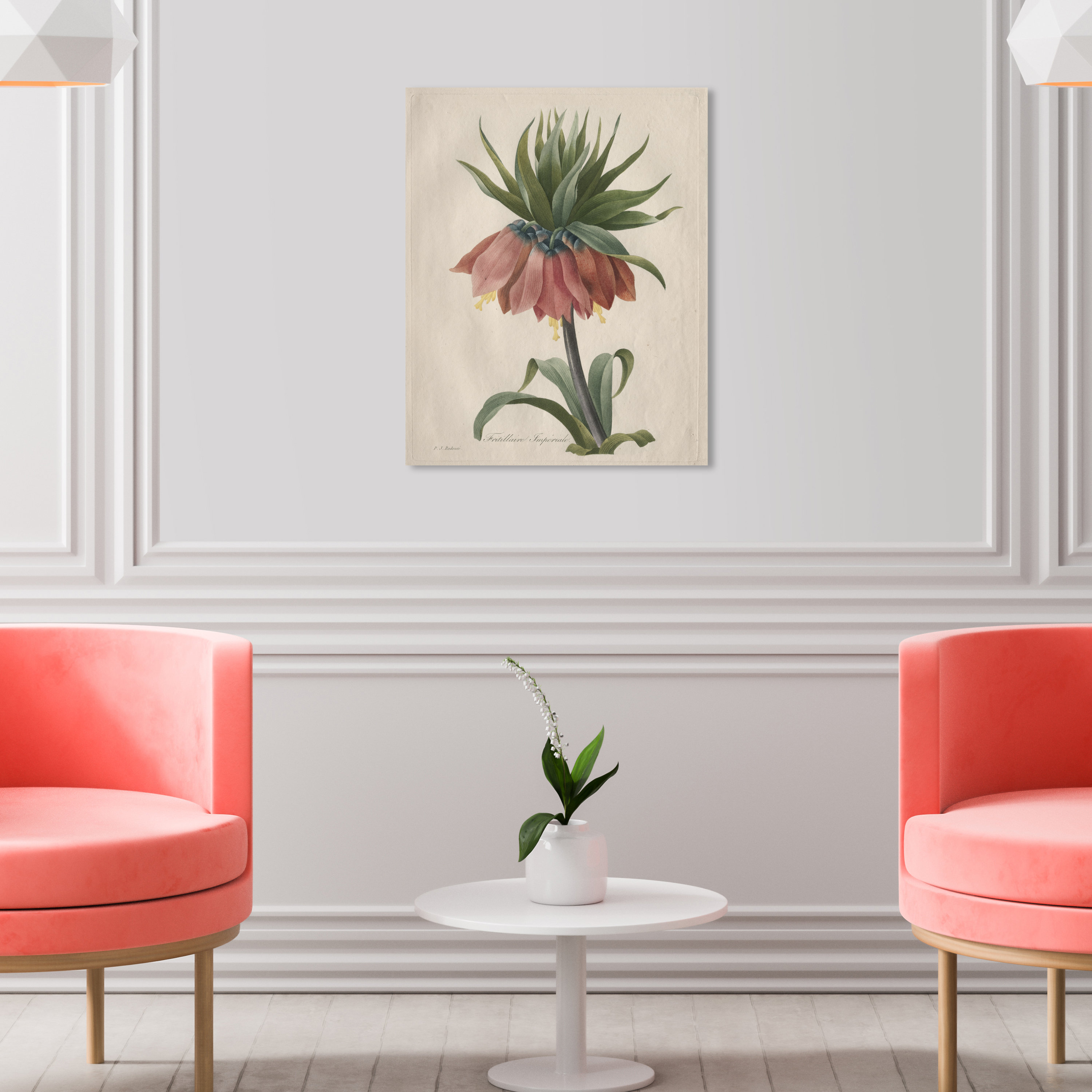 Oliver Gal Prints Henry Joseph Redouté Crown Imperial Fritillary ...