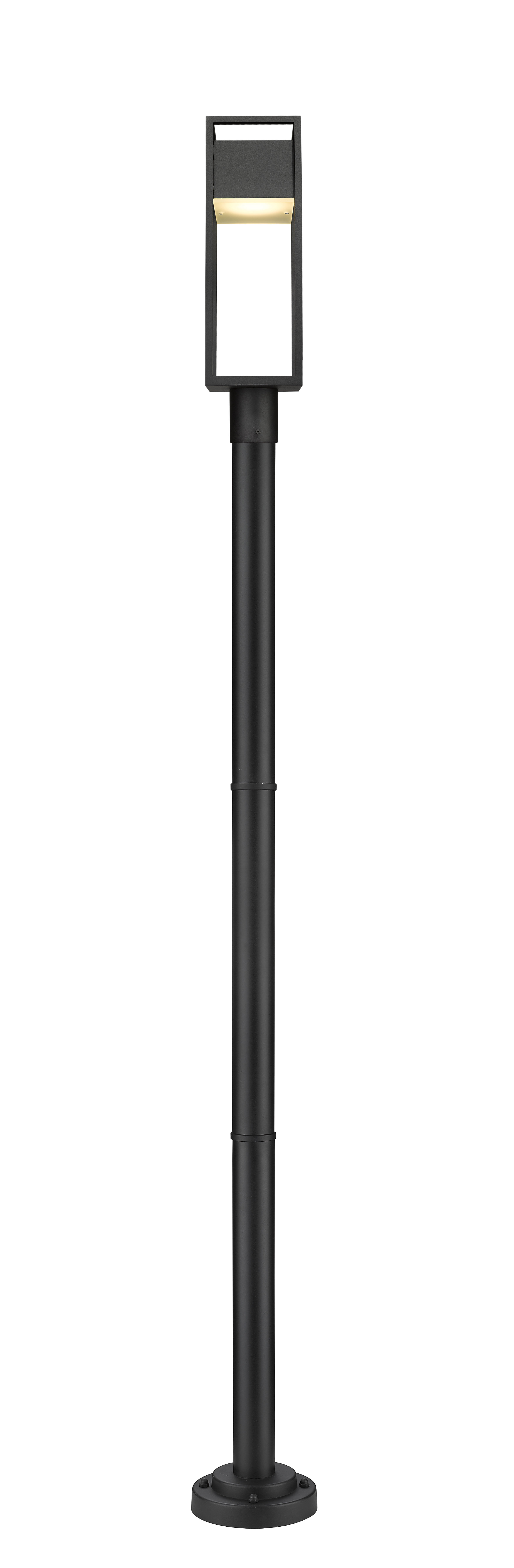 Mercury Row Esquibel Black 1-Light Integrated LED Lamp Post (Full ...