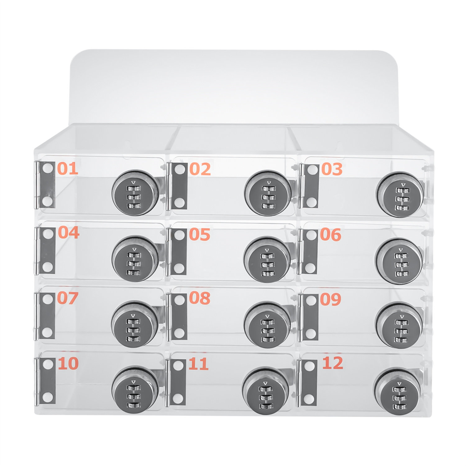 YINXIER Plastic / Acrylic 4 - Tier 12.32'' Cell Phone Locker with Dial ...