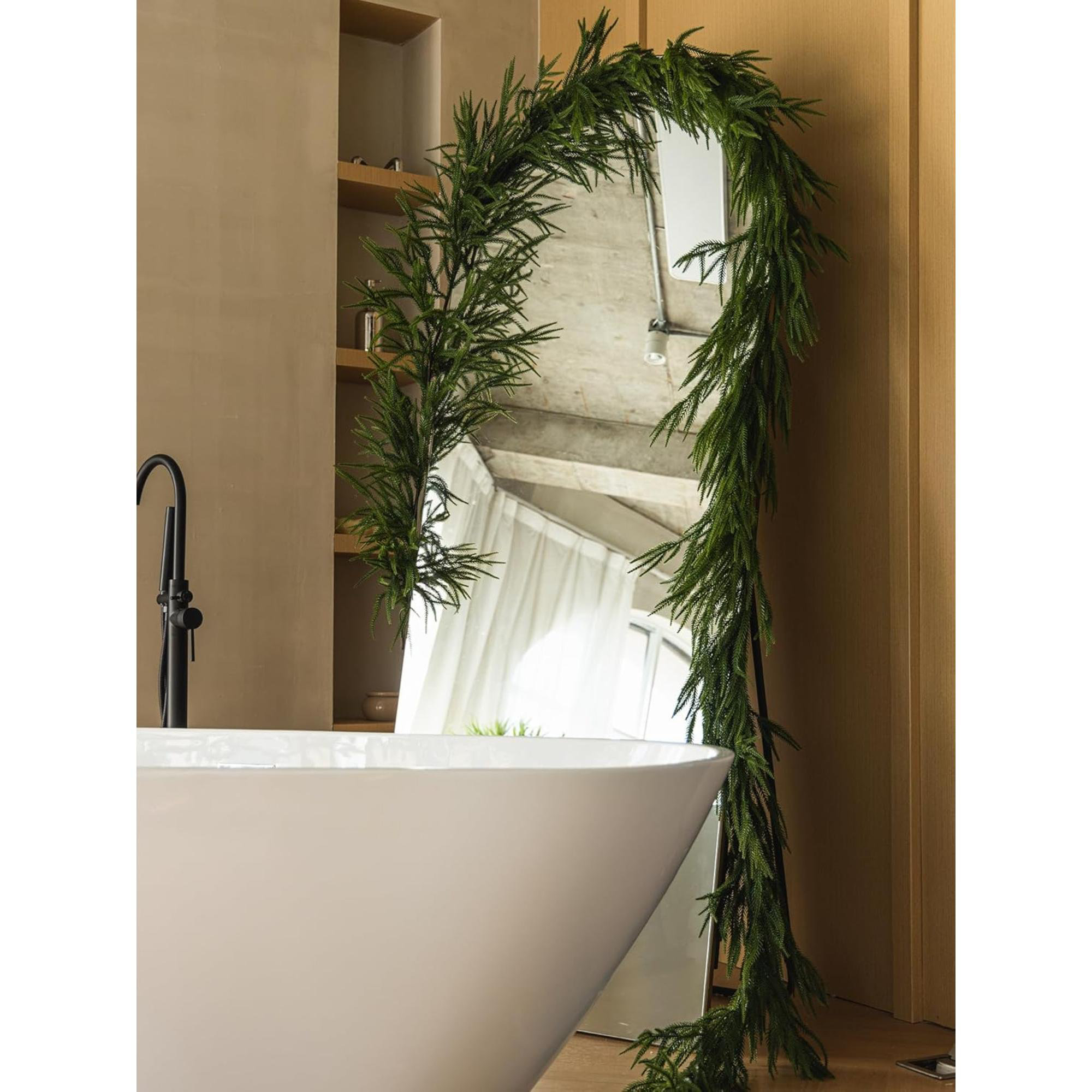 The Holiday Aisle® Artificial Norfolk Pine Garlands, Real Touch Winter ...