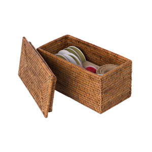 Beachcrest Home Everard Wicker/Rattan Basket & Reviews | Wayfair