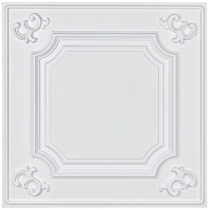 Art3d 24'' L x 24'' W Smooth Polyvinyl Chloride (PVC) Drop-In Ceiling ...