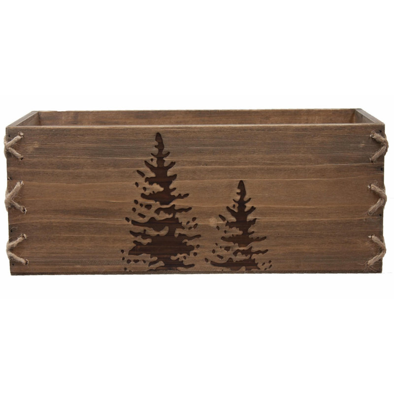 Millwood Pines Fired Tree Design Decorative Box | Wayfair
