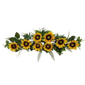 Primrue 32" Sunflowers Swag | Wayfair