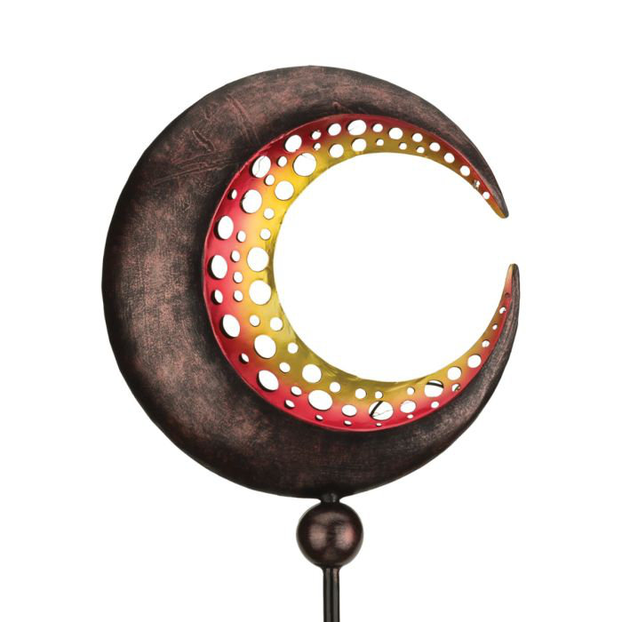 Regal Art & Gift Filigree Solar Stake - Half Moon | Wayfair