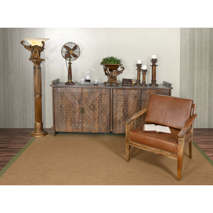 Bungalow Rose 71'' Bronze Column Floor Lamp | Wayfair