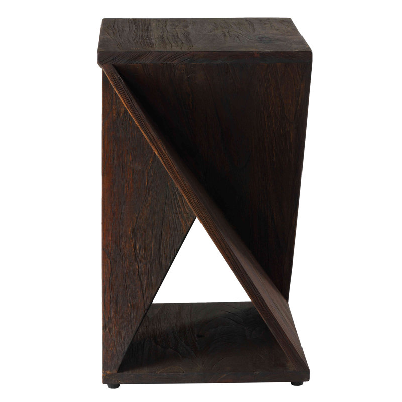 Union Rustic Delrosario Solid Wood Abstract End Table - Wayfair Canada