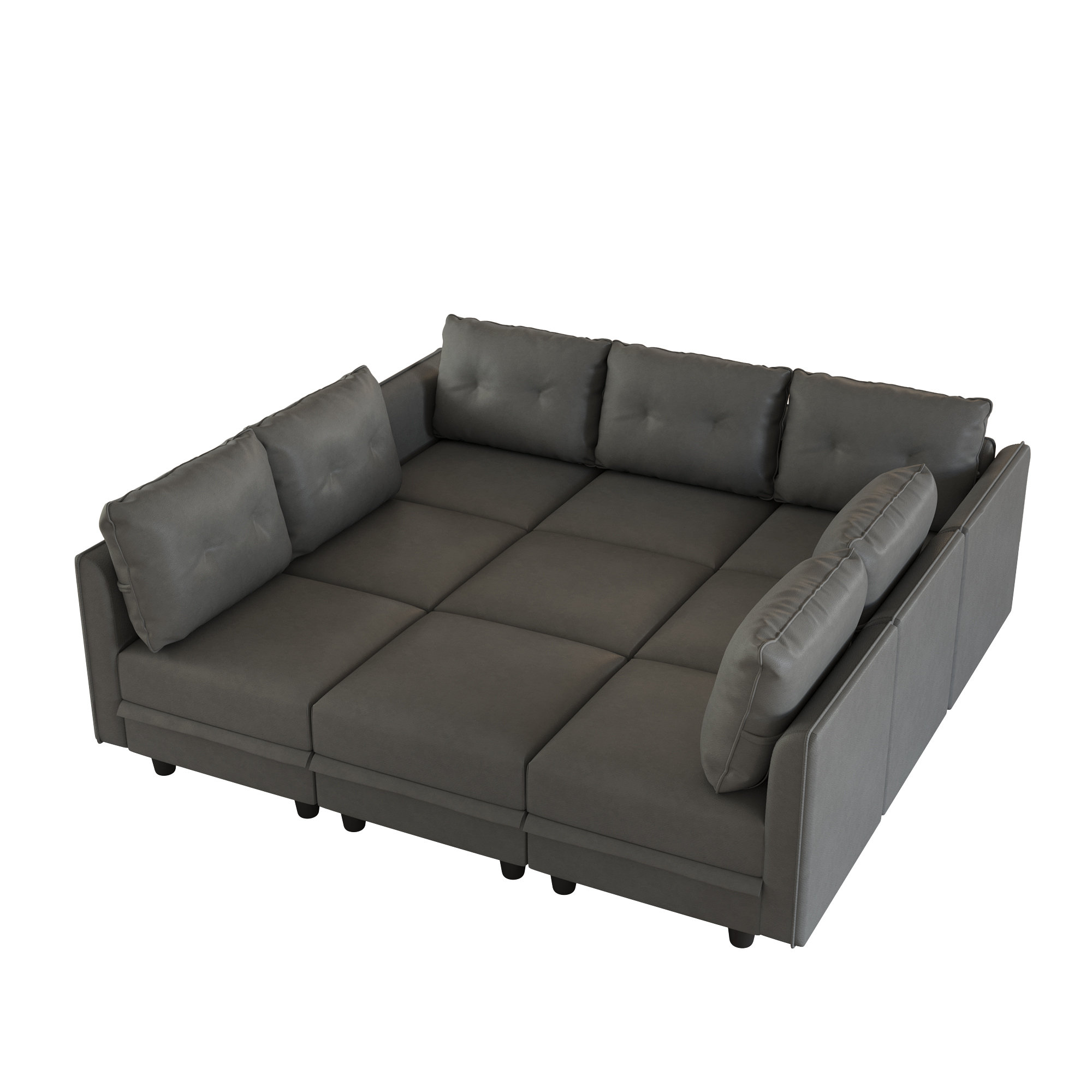 Latitude Run® Modular Sleeper Sofa With Storage Seat Oversized Modular ...