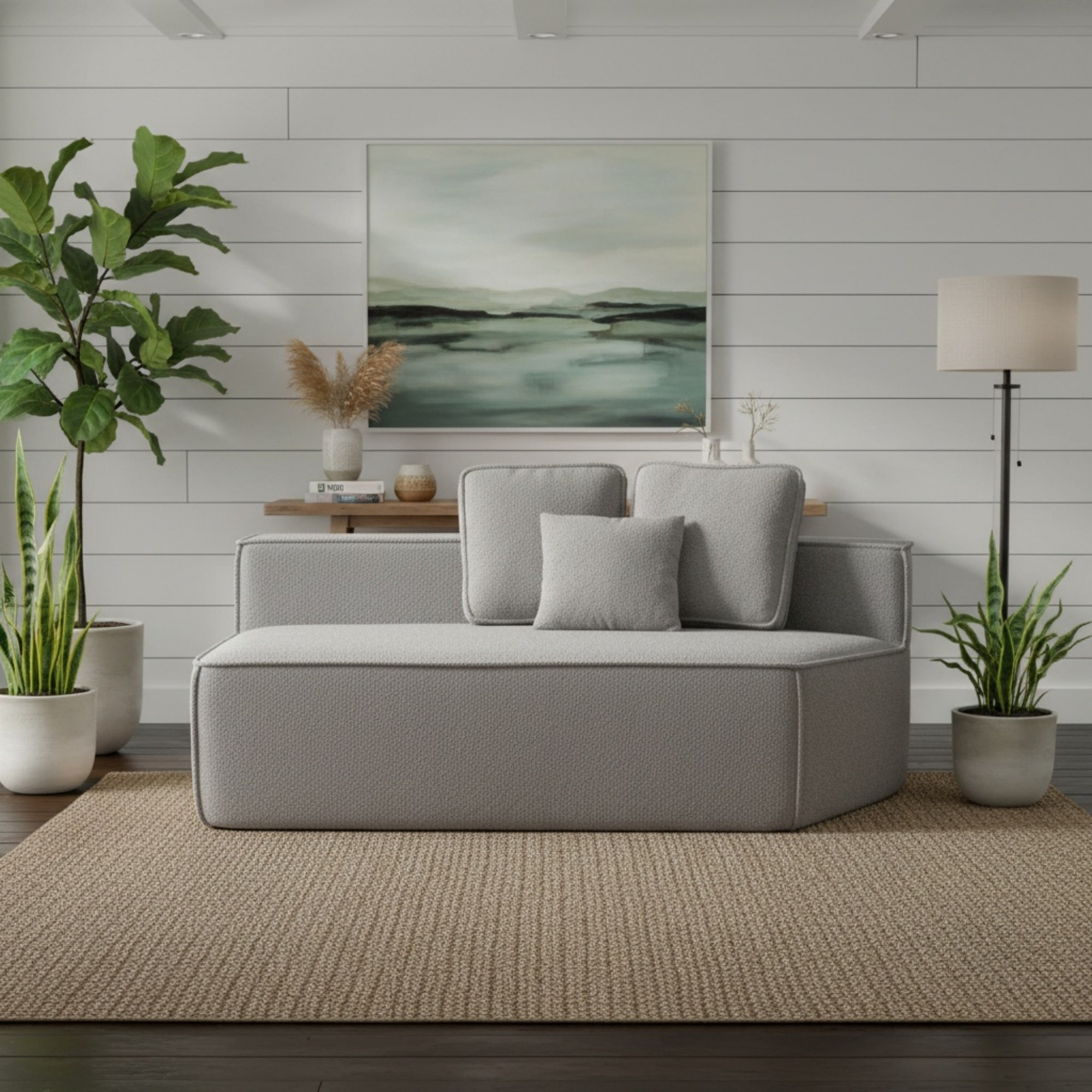 Latitude Run® Modern Plush Fabric Sofa Chair, Space-saving Design For ...