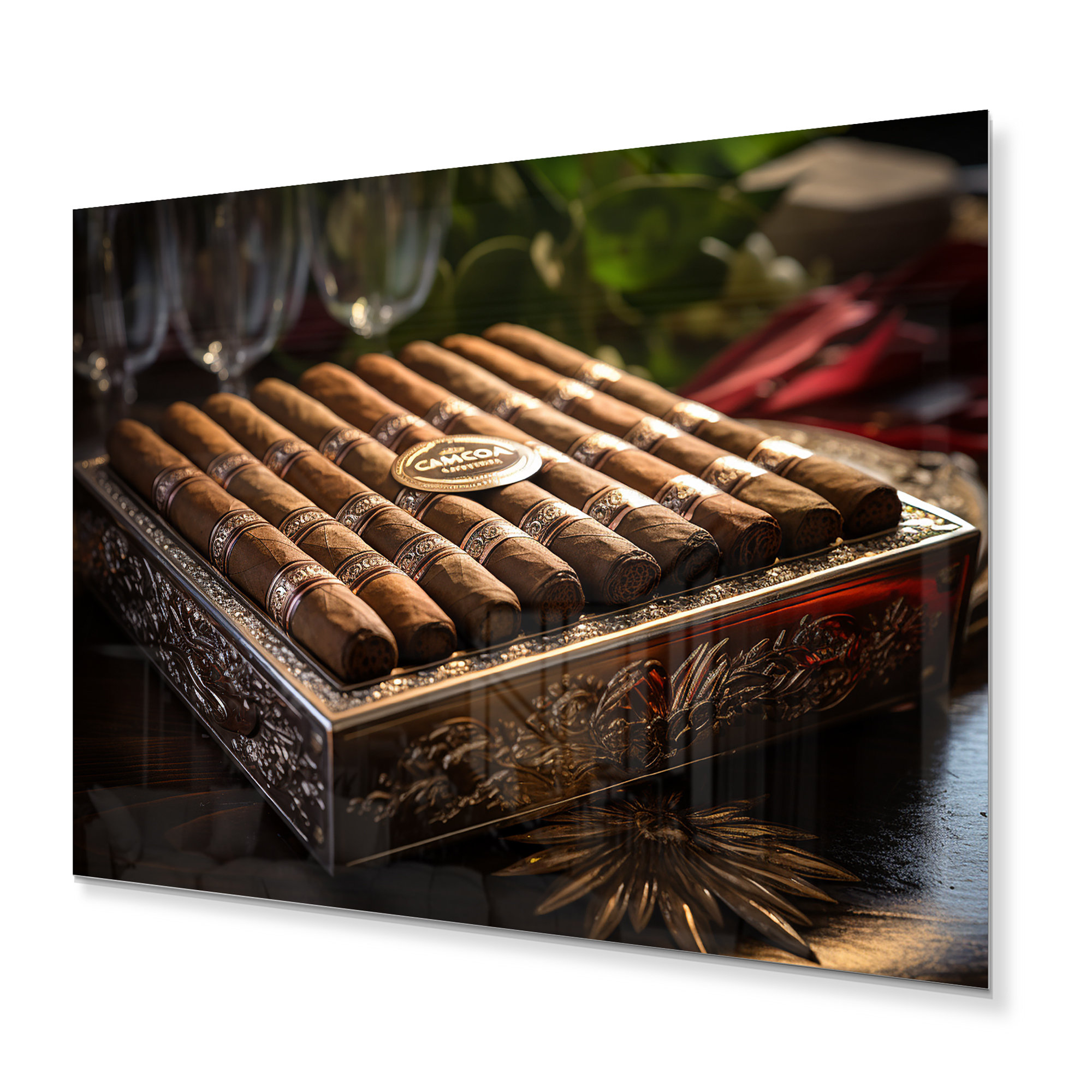 Red Barrel Studio® Cuban Cigars Brown II - Fashion Metal Wall Decor ...