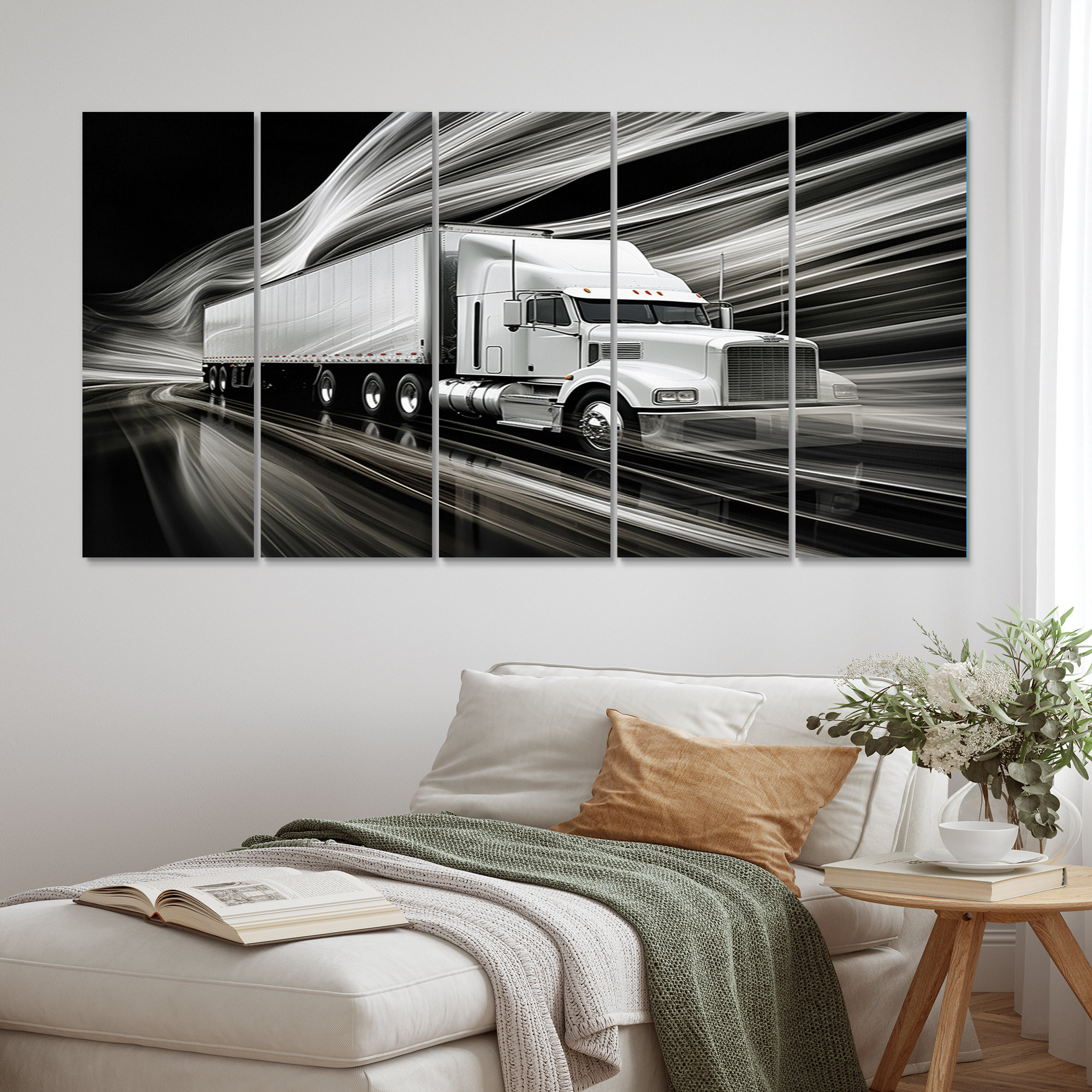 Ebern Designs Truck 53Ft Translucent Rhythms I - Transportation Wall ...