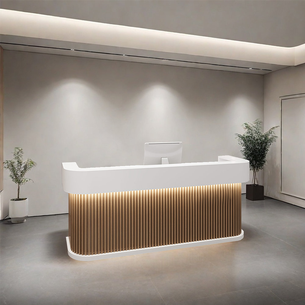 Artistic Soul XKX Premium Furniture Rectangular Modern Front Desk ...