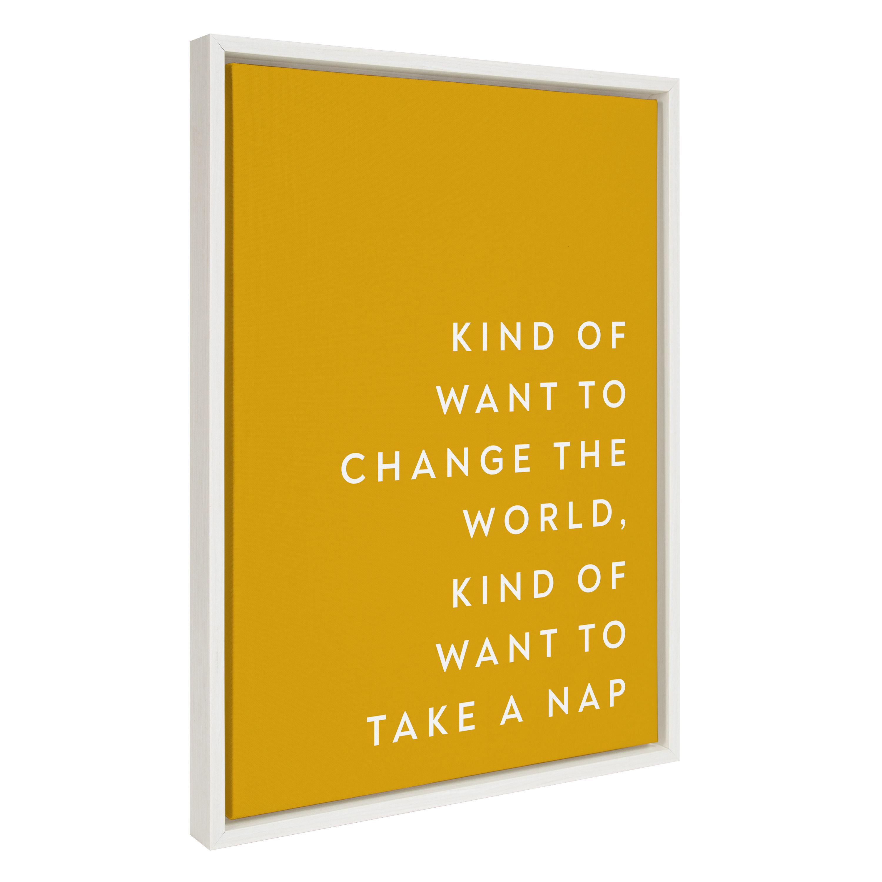 Trinx Change The World Nap by Apricot And Birch - Floater Frame Textual ...