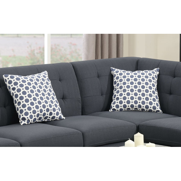 George Oliver Millette 3 - Piece Upholstered Sectional & Reviews | Wayfair