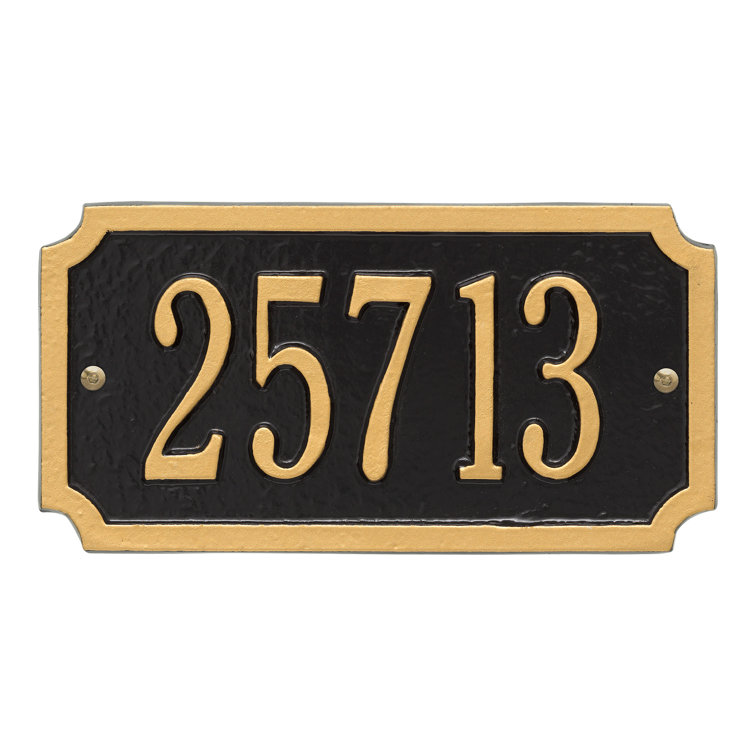 Whitehall Products 1-Line Wall Address Plaque & Reviews | Wayfair