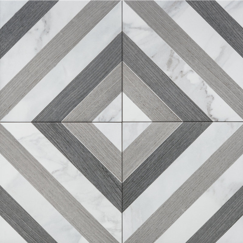 light grey patterned wall tiles