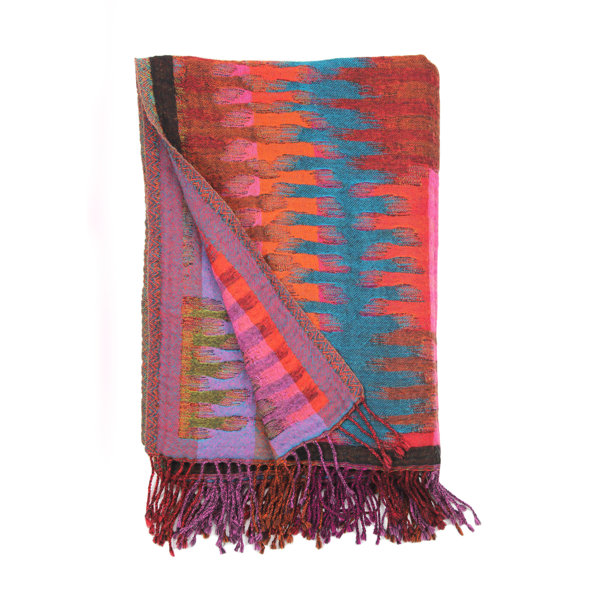 Melange Home Dyed Wool Throw & Reviews | Wayfair