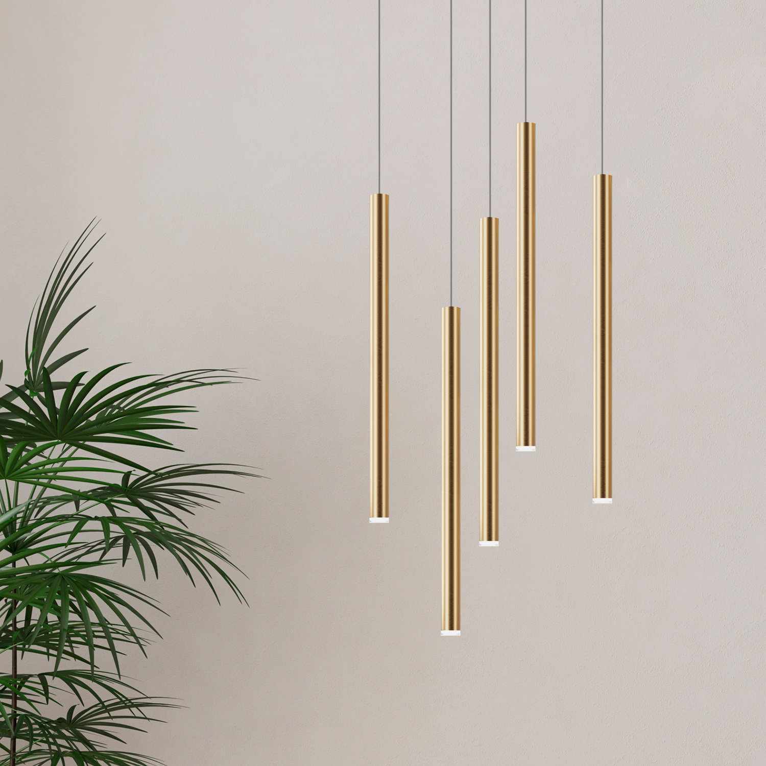 Ivy Bronx Baileyton 5 - Light Cluster Cylinder LED Pendant & Reviews ...