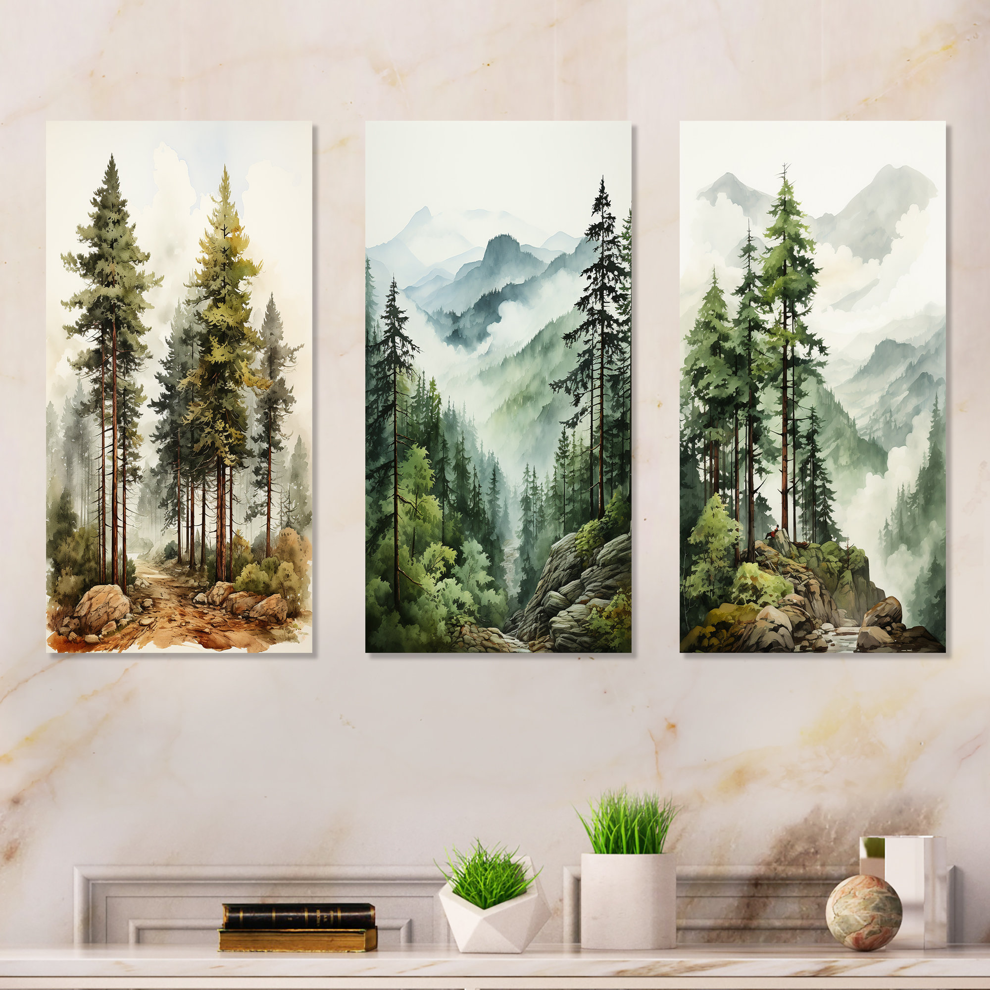 Millwood Pines Soft Gray Redwood Trees In Us Forest - Tree Redwood ...