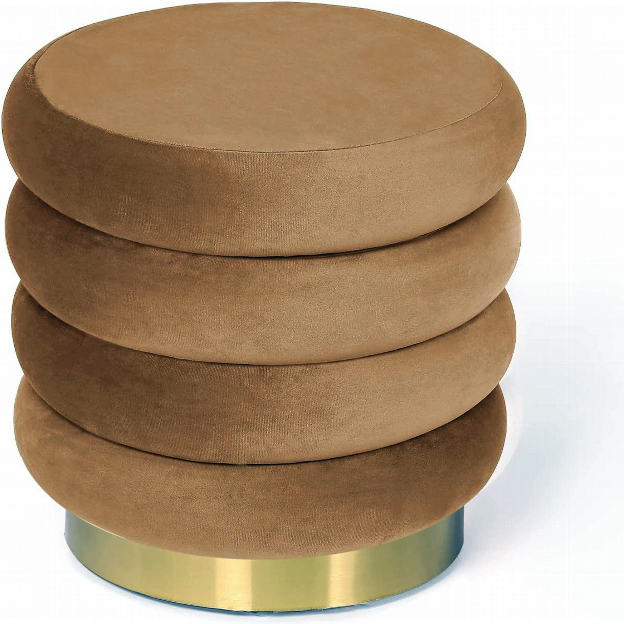 Mercer41 Velvet Round Contemporary Modern Storage Ottoman | Wayfair