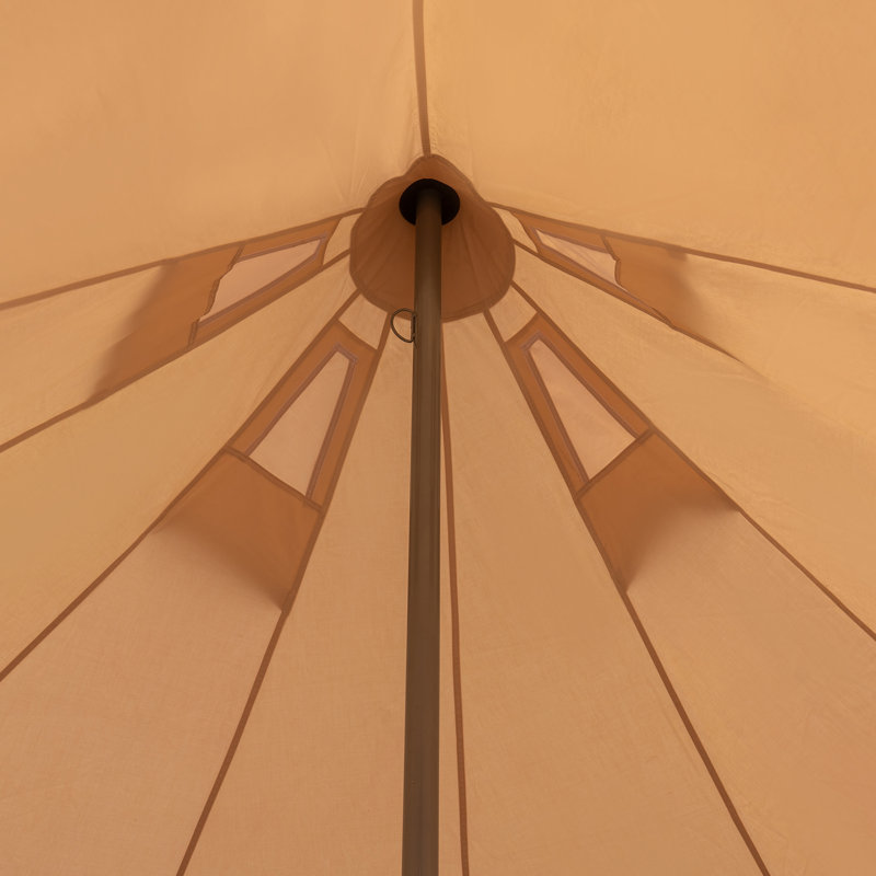 JOYDING 9.8ft Bell Tent Family Camping Mongolian Yurt Waterproof Hiking ...