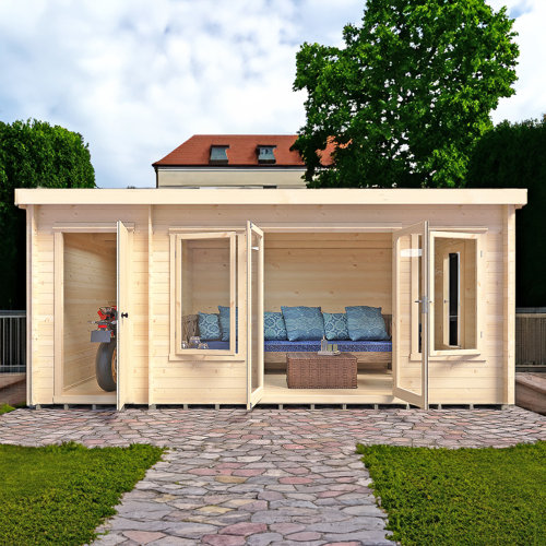 Shire GB Elm Log Cabin 10 ft x 17 ft | Wayfair.co.uk