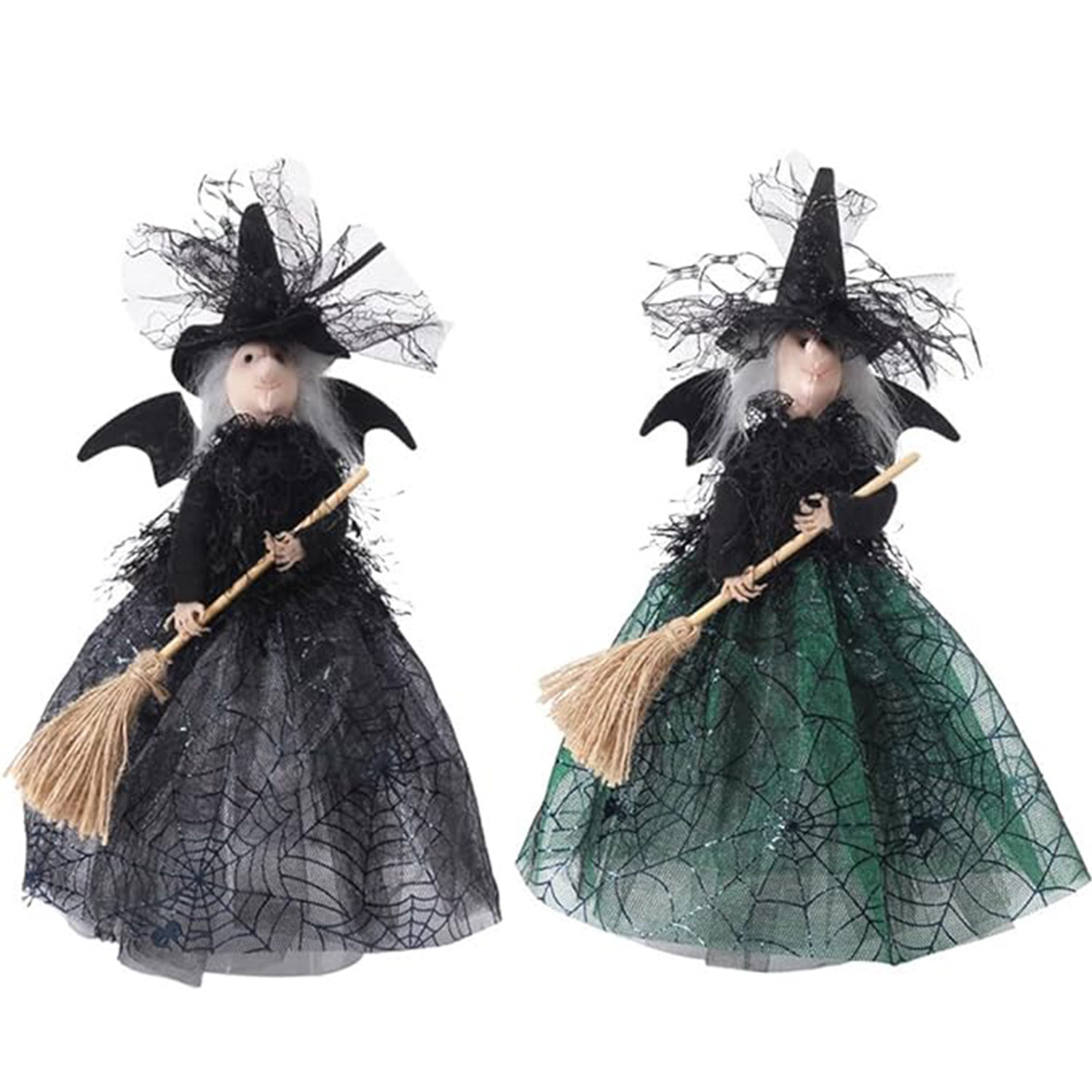 The Holiday Aisle® 2Pcs Halloween Witch Tree Topper Decoration ...