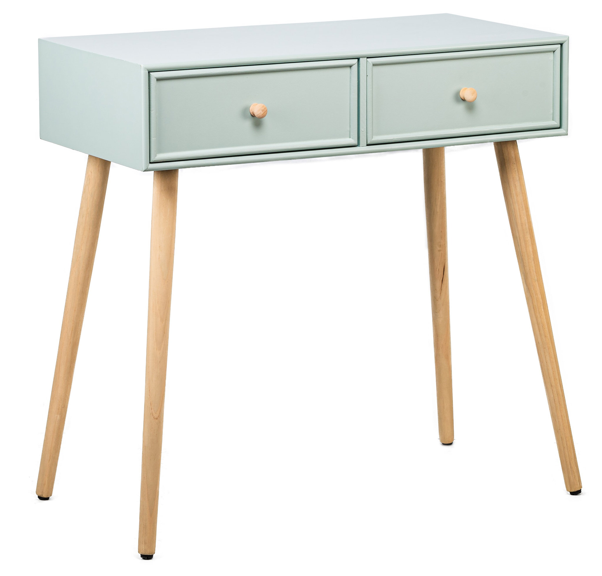 George Oliver Tynes 2-Drawer Mint Green Console Table | Wayfair