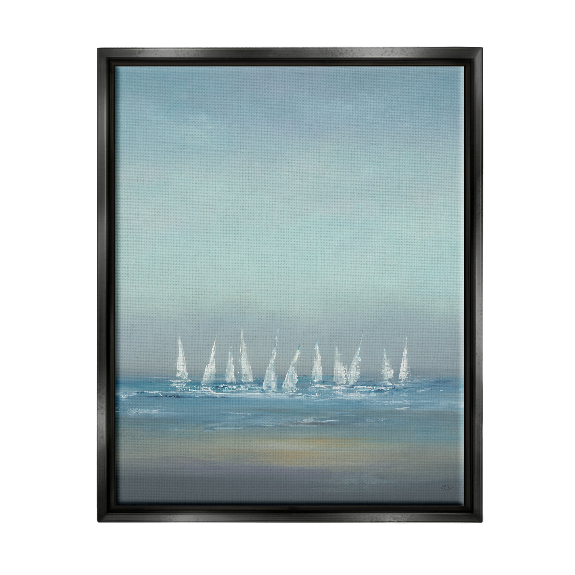 Longshore Tides The Regatta Abstract Seascape Canvas Wall Art By Lisa ...